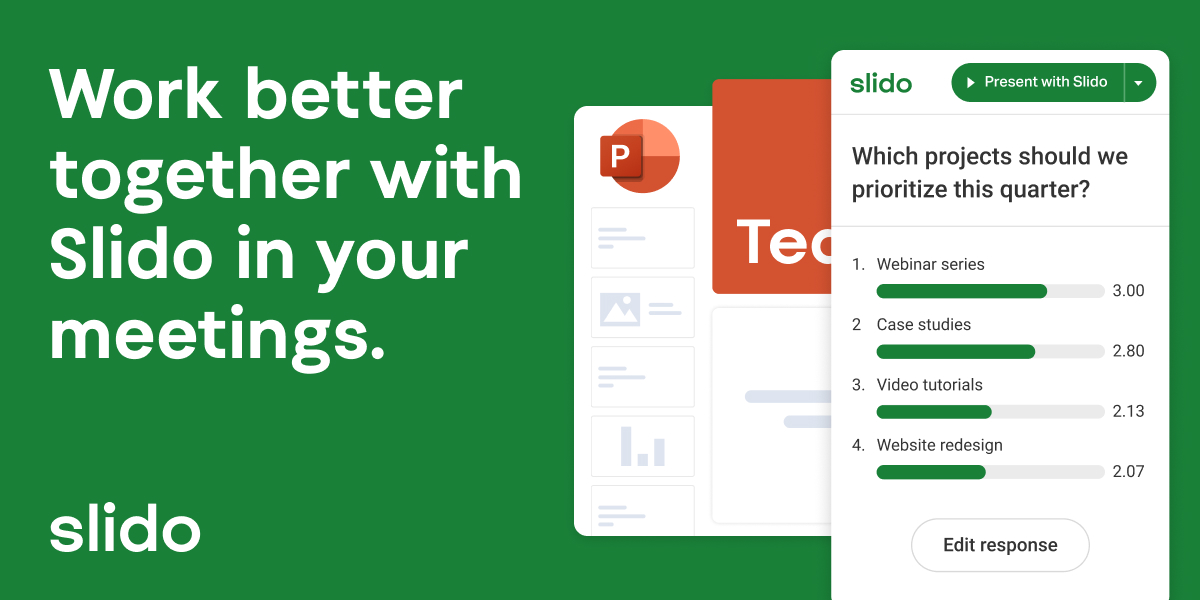 Work better together with polls and Q&A in your meetings | Slido