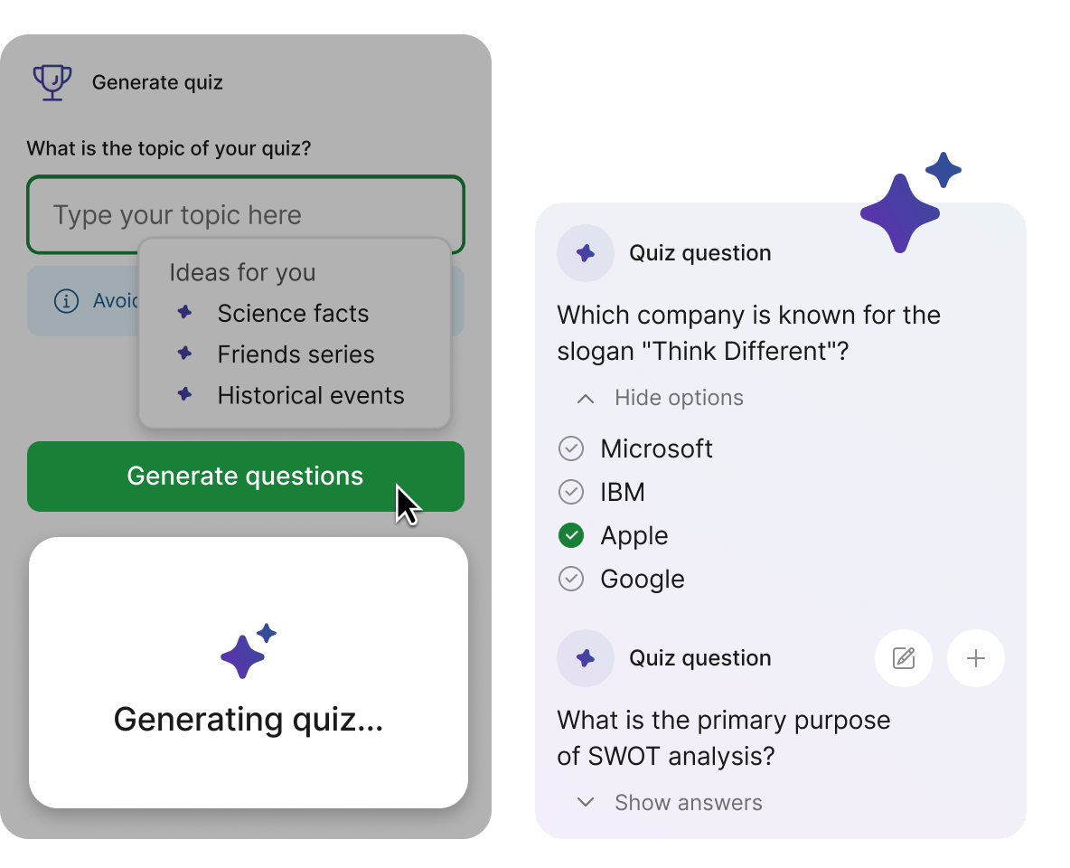 Engage your audience in seconds with Slido AI