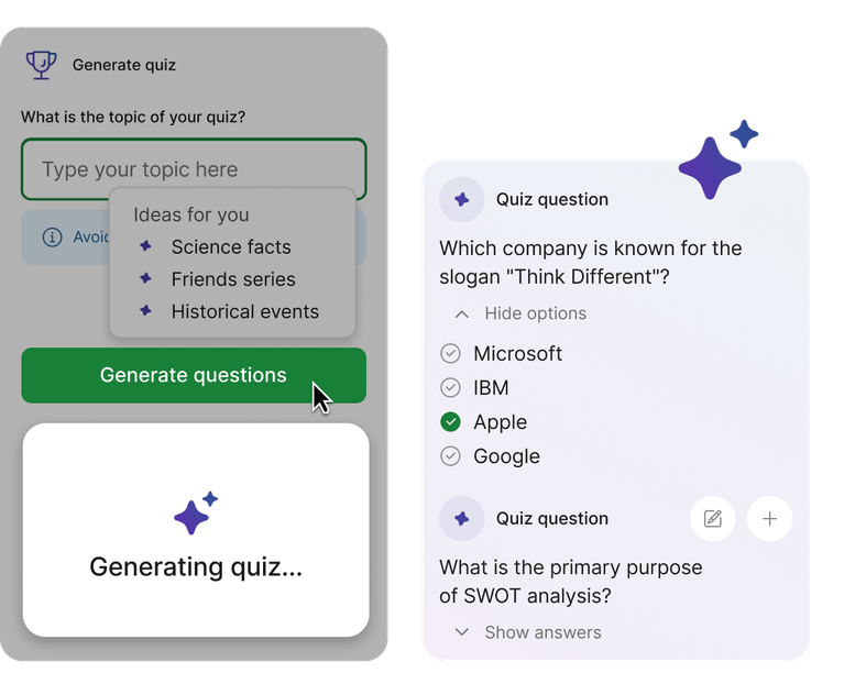 Engage your audience in seconds with Slido AI