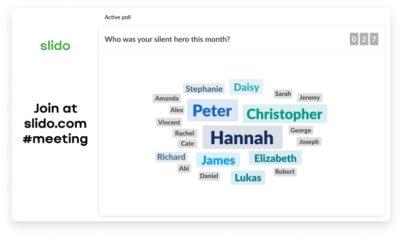 Slido for all-hands meetings | Slido - Audience Interaction Made Easy
