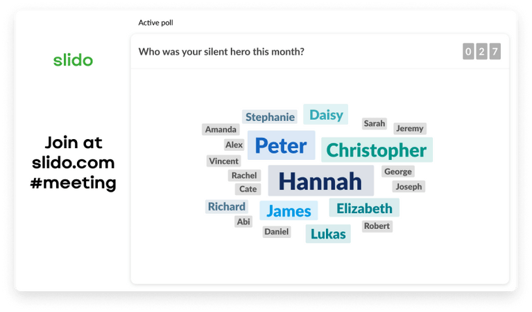 Slido for all-hands meetings | Slido - Audience Interaction Made Easy
