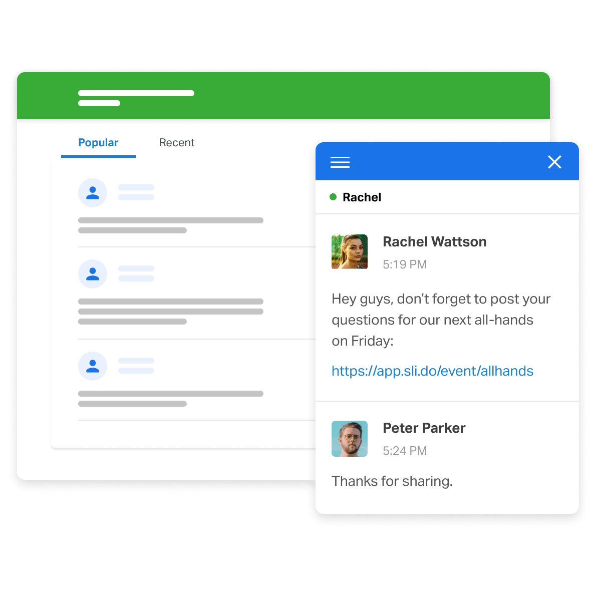 Slido for all-hands meetings | Slido - Audience Interaction Made Easy