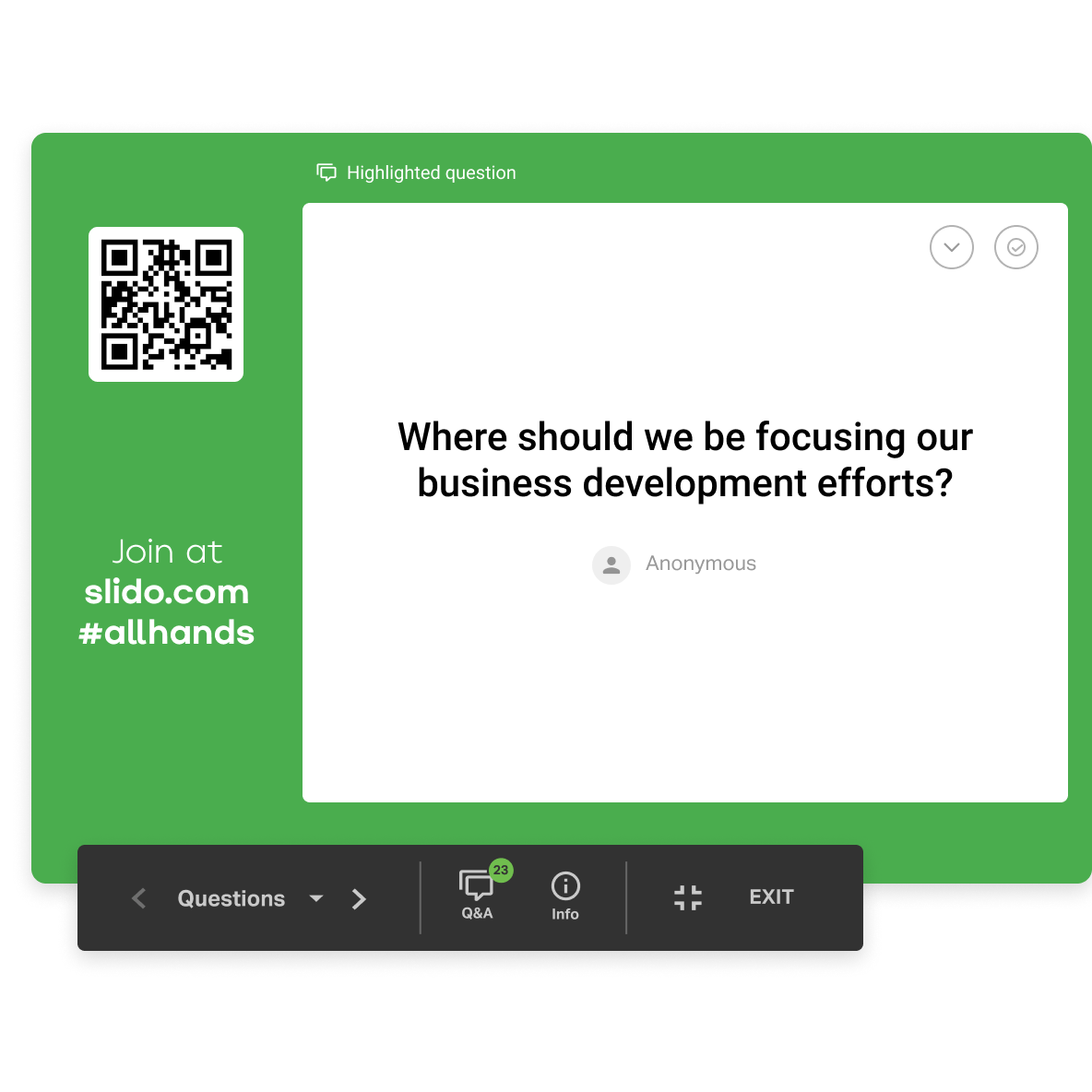 Slido for all-hands meetings | Slido - Audience Interaction Made Easy