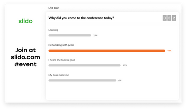 Slido for conferences | Slido - Audience Interaction Made Easy