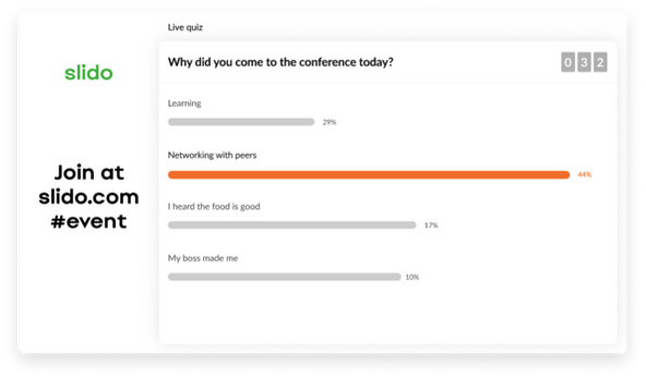 Slido for conferences | Slido - Audience Interaction Made Easy