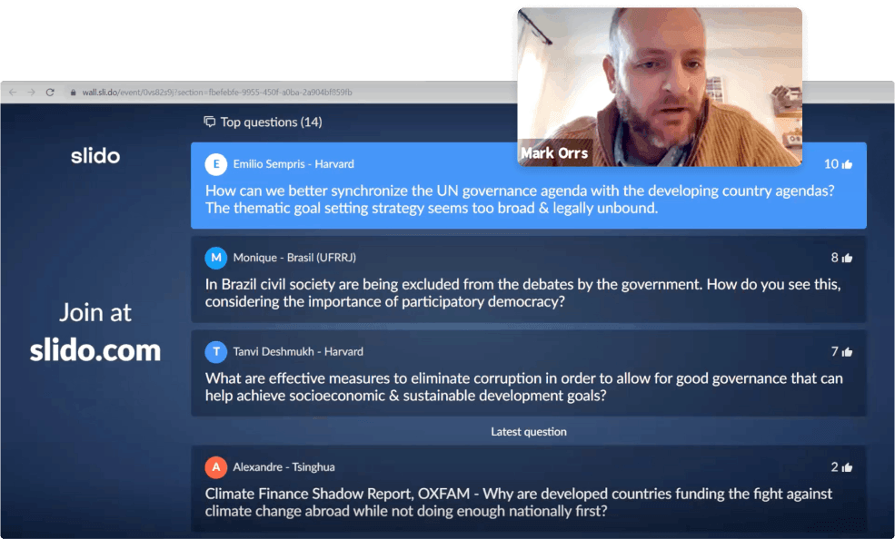 Making Virtual Classes Inclusive with Slido