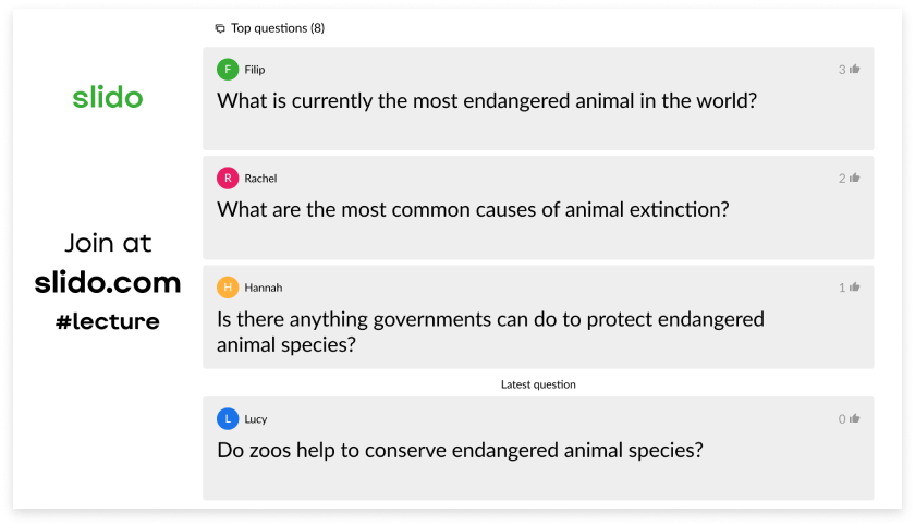 Slido for Education | Slido - Audience Interaction Made Easy