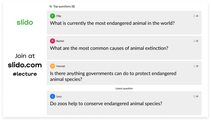 Slido for Education | Slido - Audience Interaction Made Easy