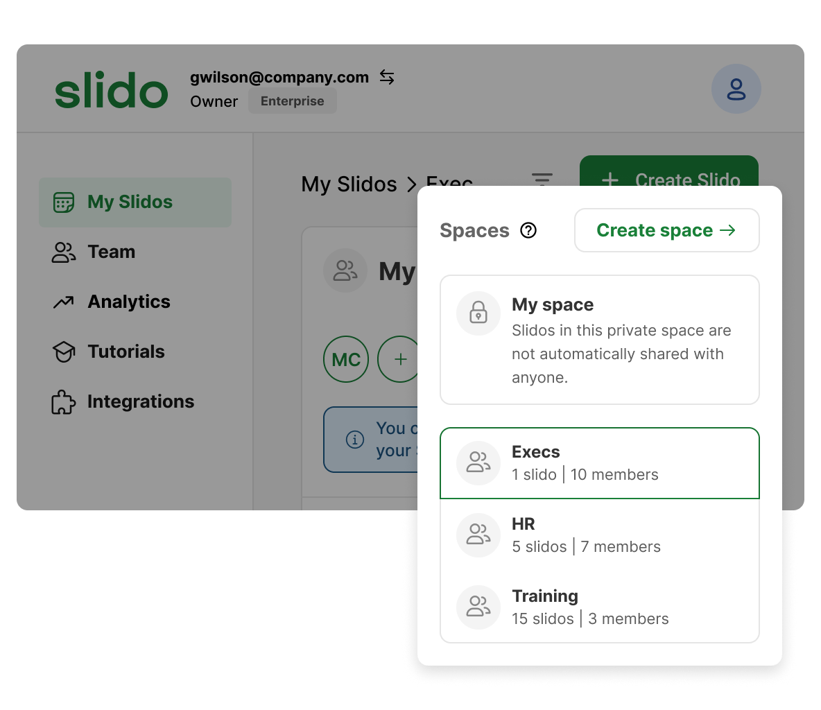 Slido Enterprise - Maximum security and support