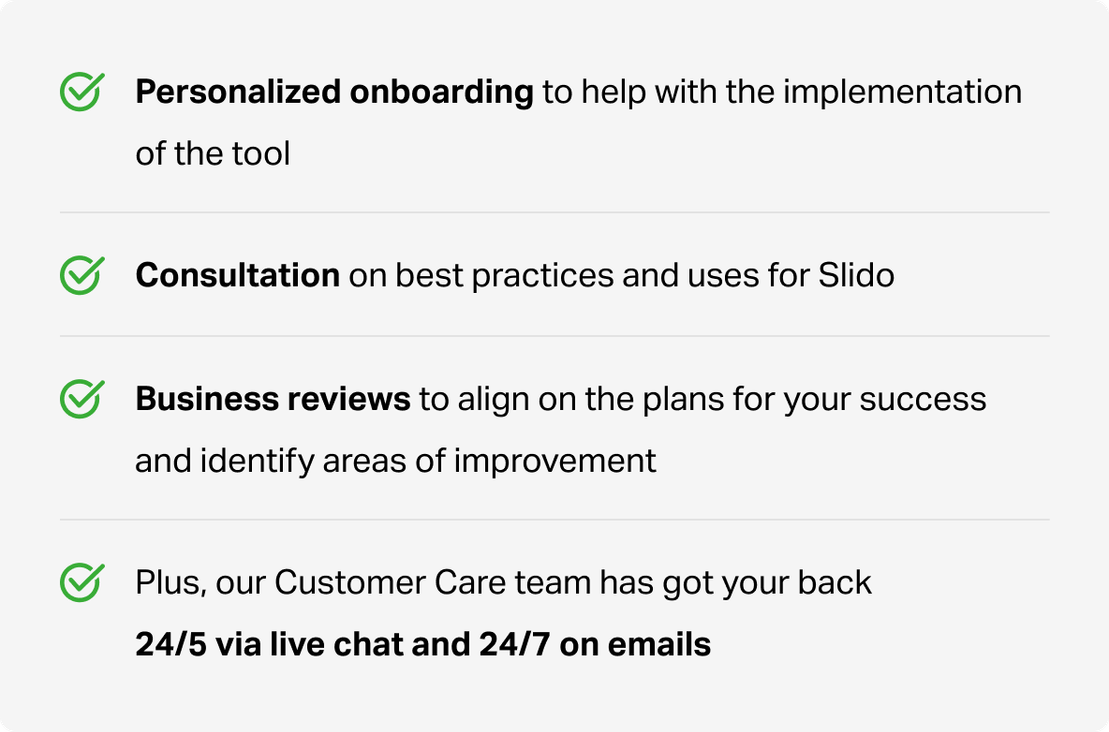 Slido for Enterprise | Slido - Audience Interaction Made Easy
