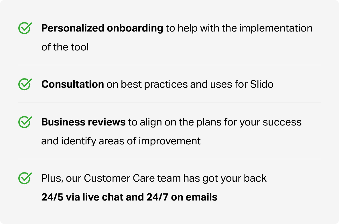 Slido for Enterprise | Slido - Audience Interaction Made Easy