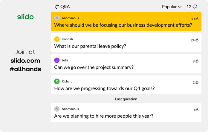Live Polling for Google Slides | Poll & Survey Add-on | Slido