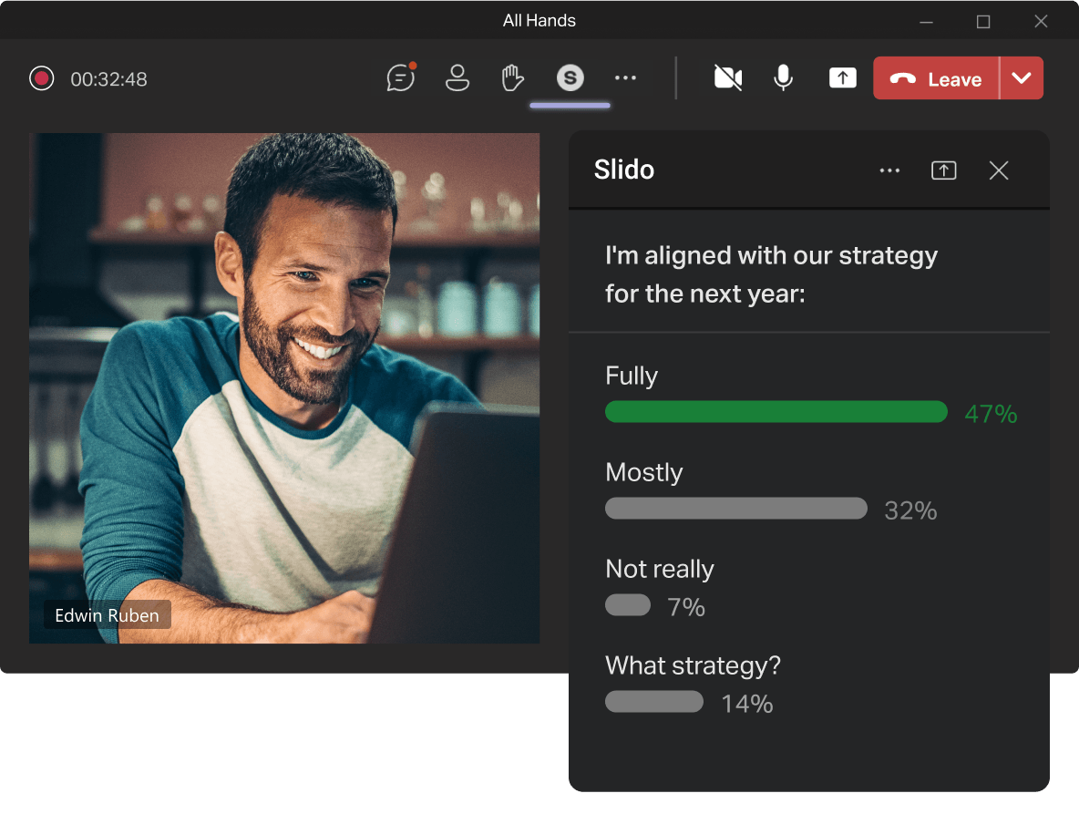 Advanced Live Polling and Q&A for Microsoft Teams | Slido - Audience ...
