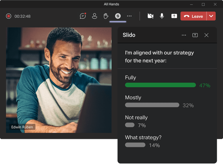 Advanced Live Polling and Q&A for Microsoft Teams | Slido - Audience ...
