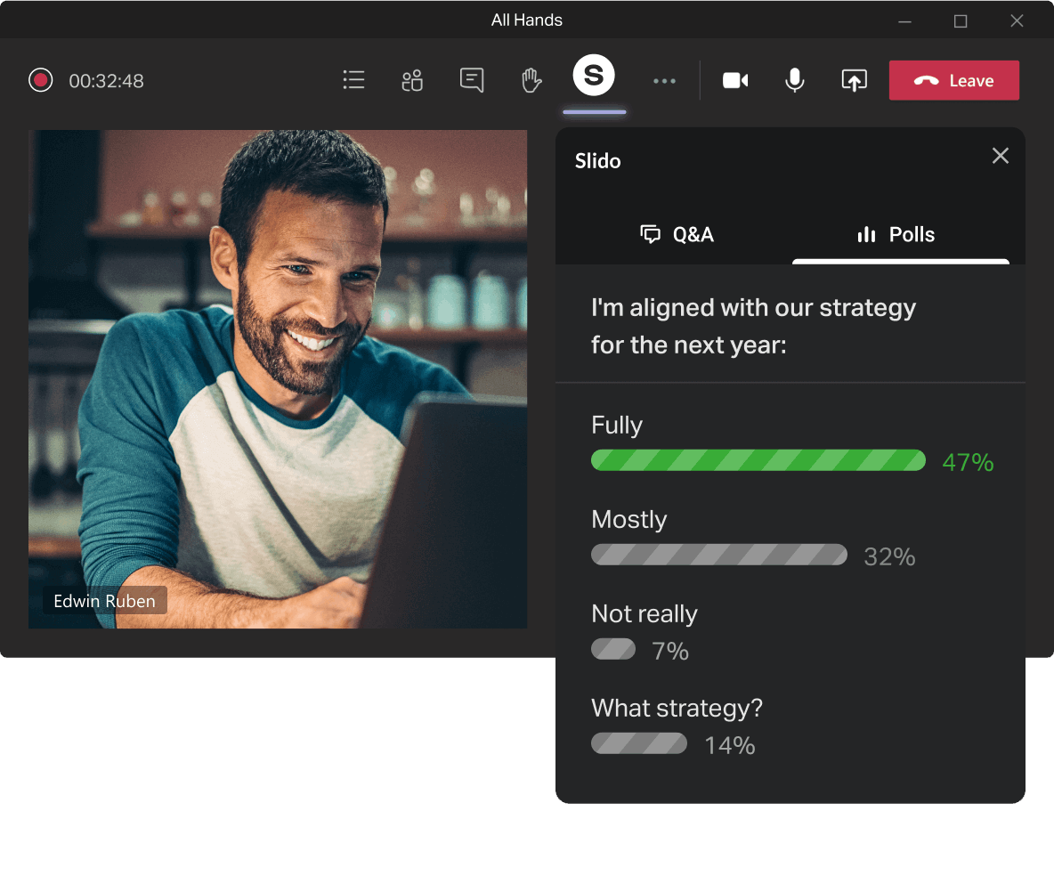 Advanced Live Polling and Q&A for Microsoft Teams | Slido - Audience ...