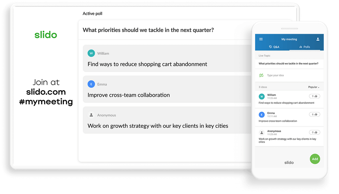 Slido features | Slido - Audience Interaction Made Easy