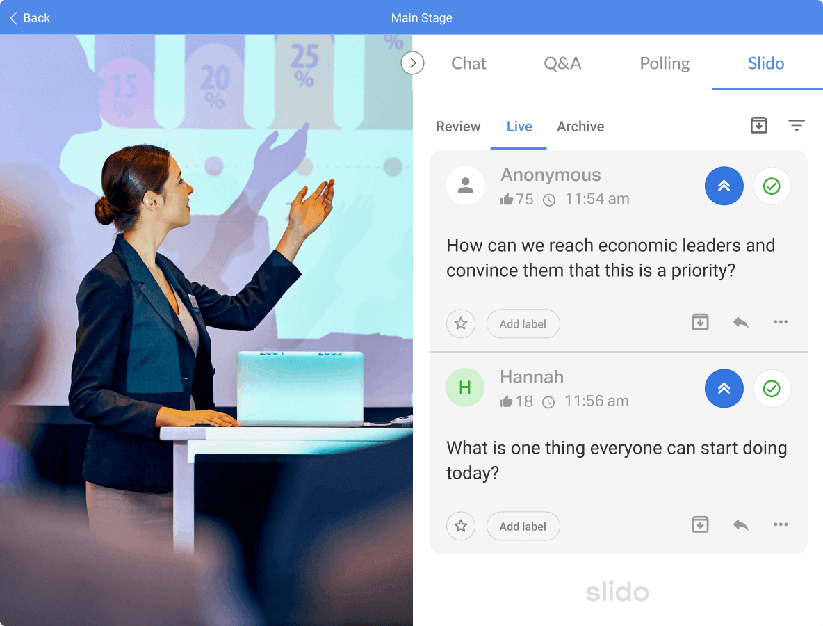 Power Your Conference with Webex Events | Slido - Audience Interaction ...