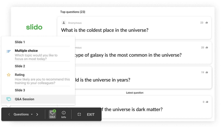 Slido for Google Slides | Slido - Audience Interaction Made Easy