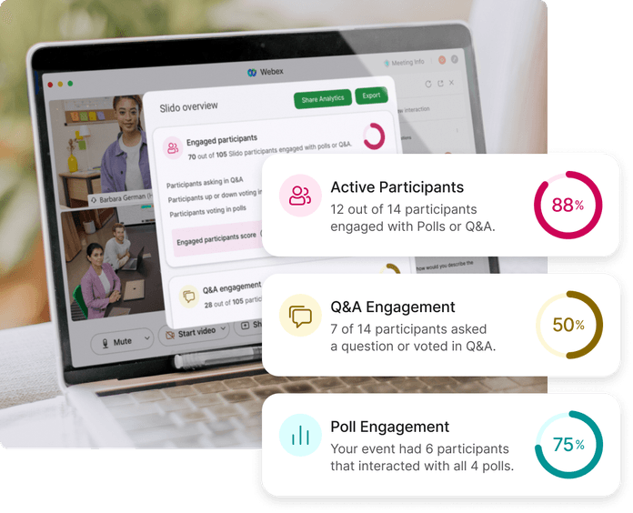 Live Polling and Q&A for Webex Meetings | Slido - Audience Interaction ...