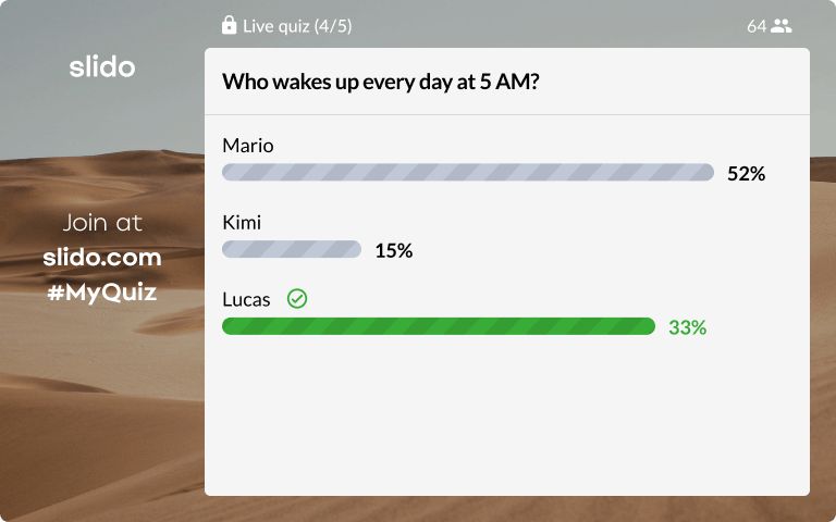 Quiz Maker – Host Interactive Live Quizzes Online | Slido