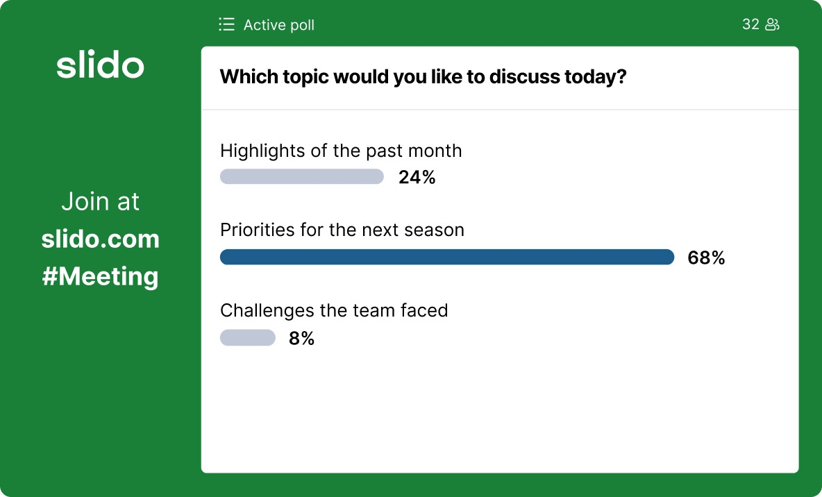 Slido features | Slido - Audience Interaction Made Easy