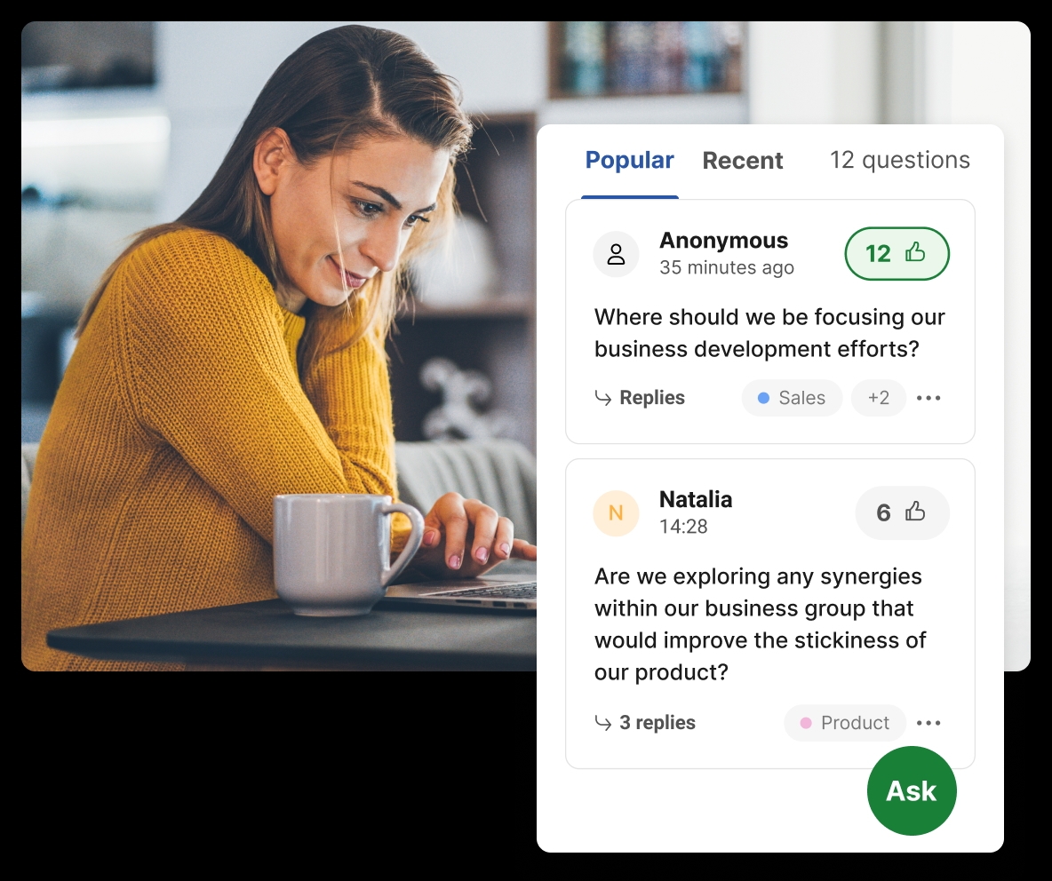 Slido Professional - Full control and advanced privacy