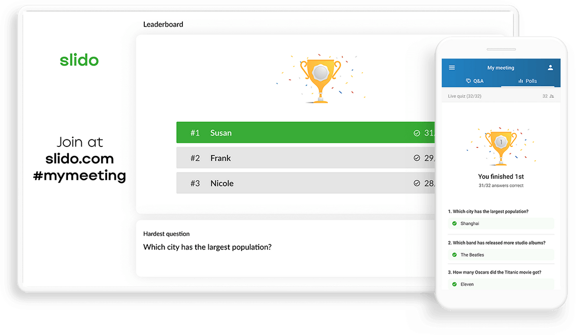 Slido features | Slido - Audience Interaction Made Easy