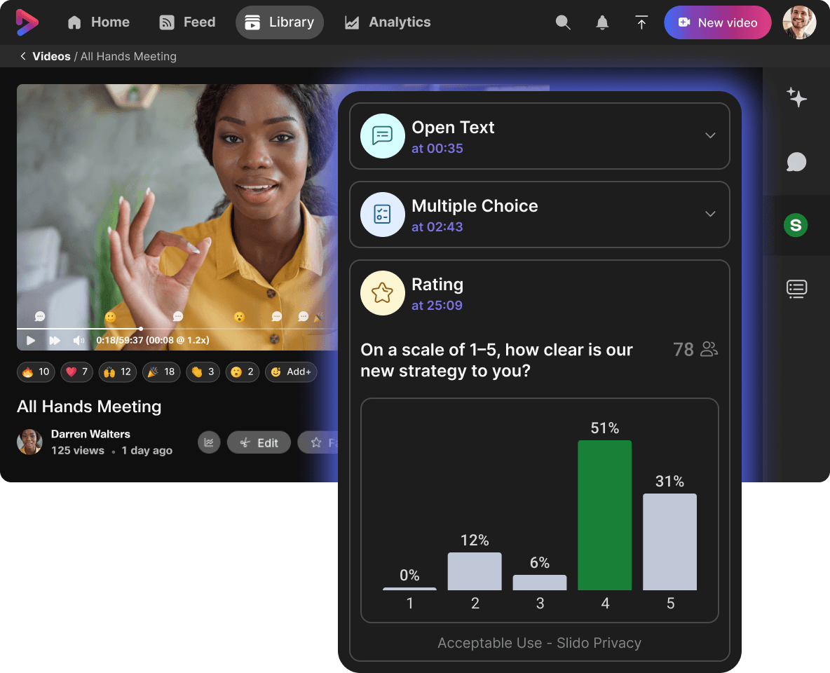 Drive Employee Engagement with Slido and Vidcast