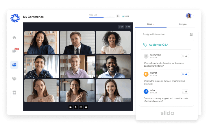 Slido for virtual events | Slido - Audience Interaction Made Easy