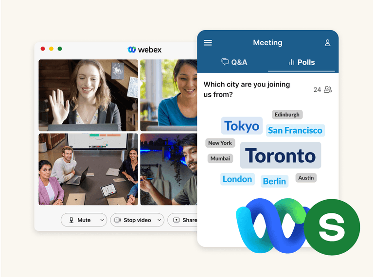 Live Polling and Q&A for Webex Meetings | Slido - Audience Interaction ...